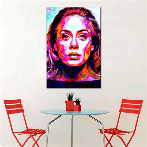Adele Pop Style Wall Art By Stephen Chambers Elephant Stock