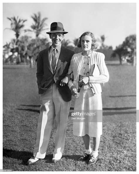 Fred Astaire Famed Dancer Singer And Actor Seen Here With His Wife