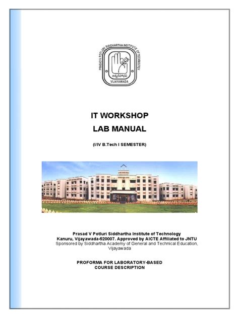 It Workshop Lab Manual Pdf Read Only Memory Computer Data Storage