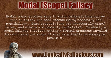Modal Scope Fallacy