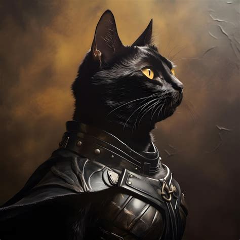 Premium Ai Image Batman Cat Dark Bat Signal