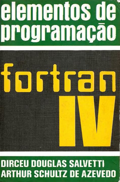 Elementos De Programação Fortran Iv Datassette