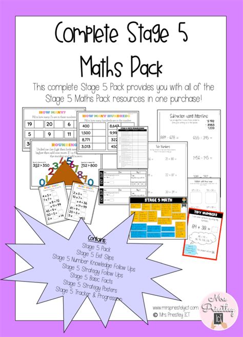 Complete Maths Stage 5 Pack Bundle Mrs Priestley Ict