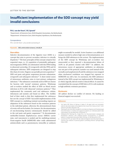 Pdf Insufficient Implementation Of The Sdd Concept May Yield Invalid Conclusions