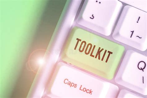 Word Writing Text Toolkit Business Concept For Set Of Tools Kept In A
