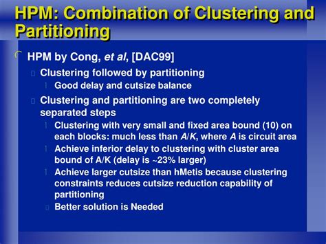 Ppt Global Clustering Based Performance Driven Circuit Partitioning