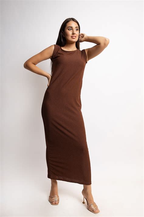 Plain Long Cut Dress Believe Casuals