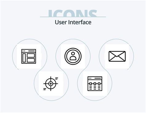 User Interface Line Icon Pack 5 Icon Design Sidebar Interface