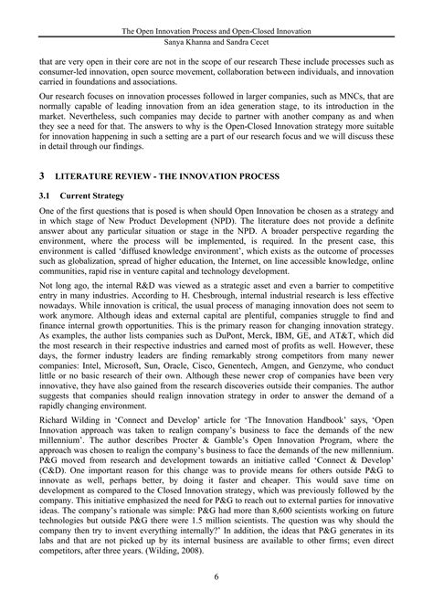 Open Innovation Process And Open Closed Innovation Pdf