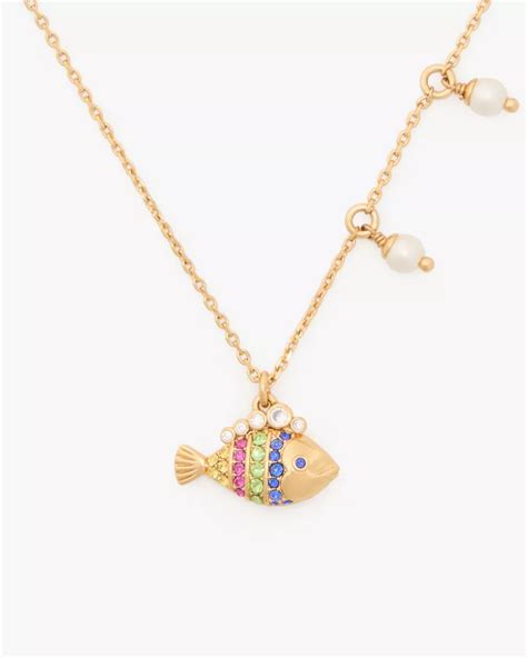 What A Catch Mini Fish Charm Pendant Kate Spade Outlet