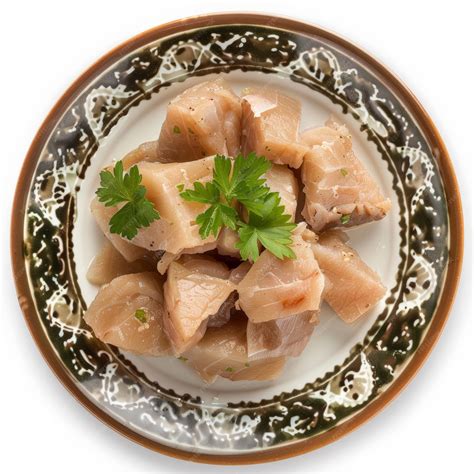 Traditional Icelandic Hakarl Fermented Shark Dish