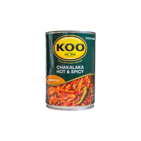 Koo Hot And Spicy Chakalaka 410g South African Food Biltong