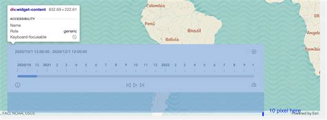 Solved For The Timeline Widget The Position In Pixels Is Esri Community