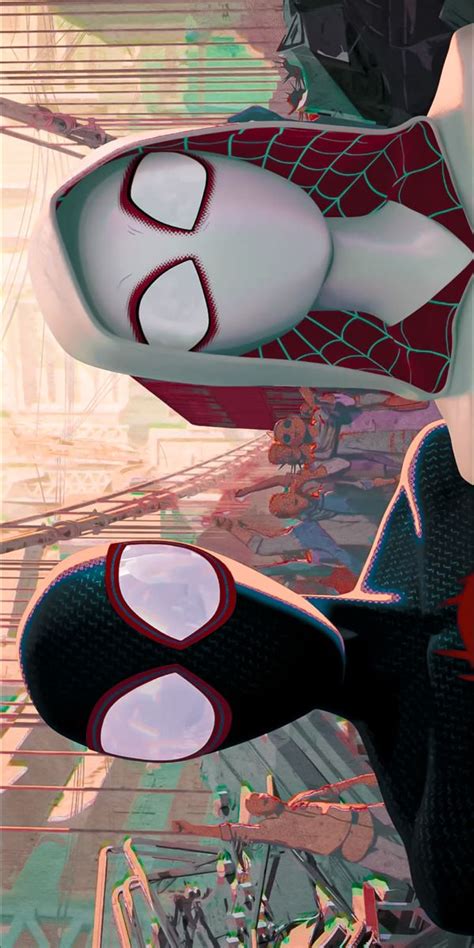 Across The Spider Verse Wallpaper Spiderman And Spider Gwen Spiderman Pictures Spiderman Art