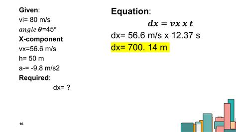 Projectile Motion Horizontally And Angle Launchpptx