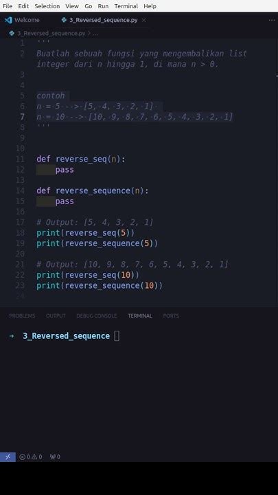🔢 Buat Daftar Mundur Dengan Python 🐍 Youtube