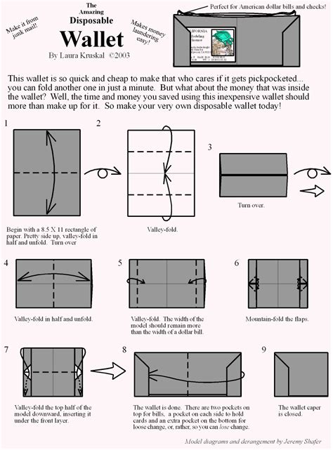 Step By Step Diy Wallet Template