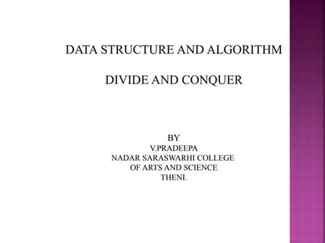 Divide And Conquer Pptx