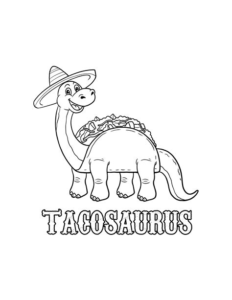 Dragons Love Tacos Coloring Pages 2025
