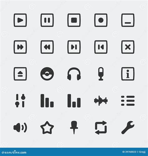 Audio Player Interface With Sound Wave Loading Progress Bar And Buttons Simple Mediaplayer