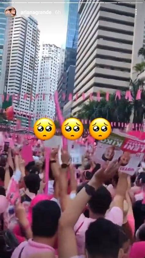 Leni Robredos Pasiglaban Rally Video Gets Ariana Grandes Attention