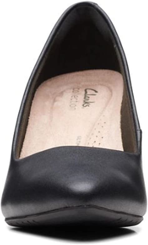 Clarks Womens Kataleyna Gem Pump Black Leather Clarks