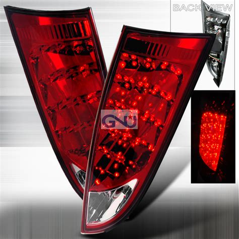 Ford Focus 2000 2007 Red Led Tail Lights By Spec D Lt Foc005rled Tm