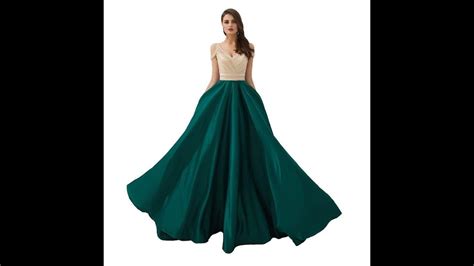 تنورة فستان سهرة النص كلوش باترون وقص Youtube