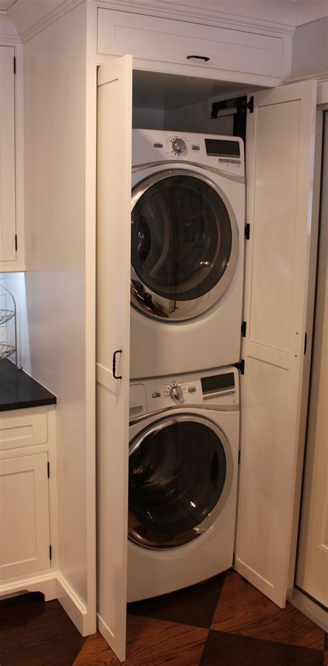Stackable Washer And Dryer In Small Bathroom At Michael Soto Blog