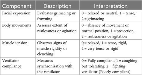Frontiers Evaluating Pain In Non Verbal Critical Care Patients A