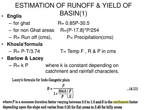 Ppt Estimation Of Runoff Powerpoint Presentation Free Download Id