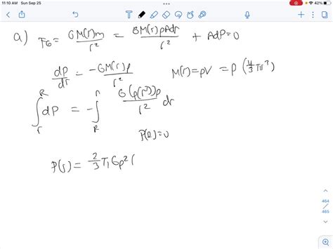 Solved Consider Hypothetical Star Of Radius R With Density That Is Constant Ie Independent