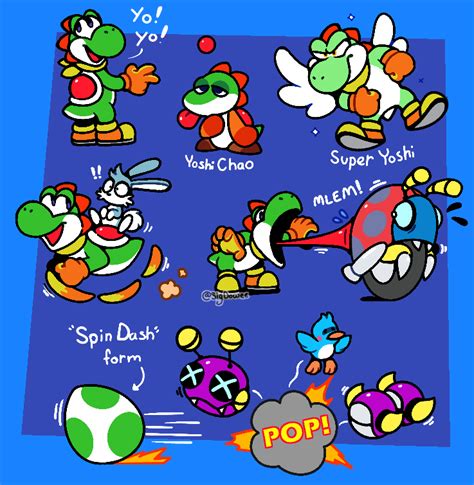 Yoshi Vs Sonic