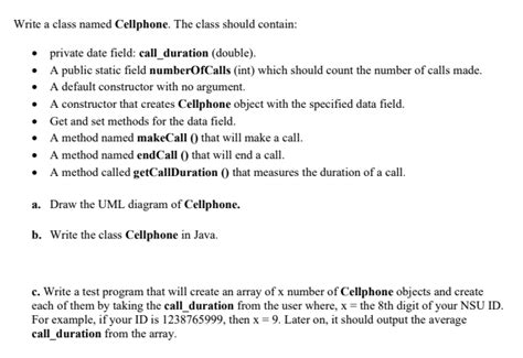 Solved Write A Class Named Cellphone The Class Should