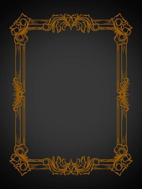 Premium Psd Ornamen Border Simple