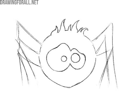 How To Draw A Cartoon Spider