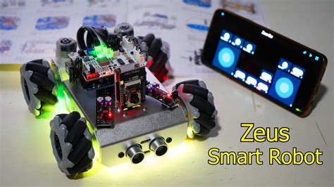Smart Arduino Robot Car With Camerargb Lights And Mecanum Wheels Youtube