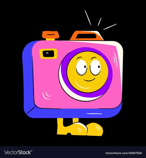 Cute Camera Royalty Free Vector Image Vectorstock