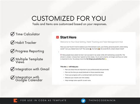 coda template personal goal setting task and habit tracker etsy