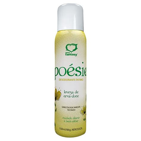 Desodorante íntimo Poésie 150ml Sexy Fantasy Erva Doce Sex Shop Loja Fetiches