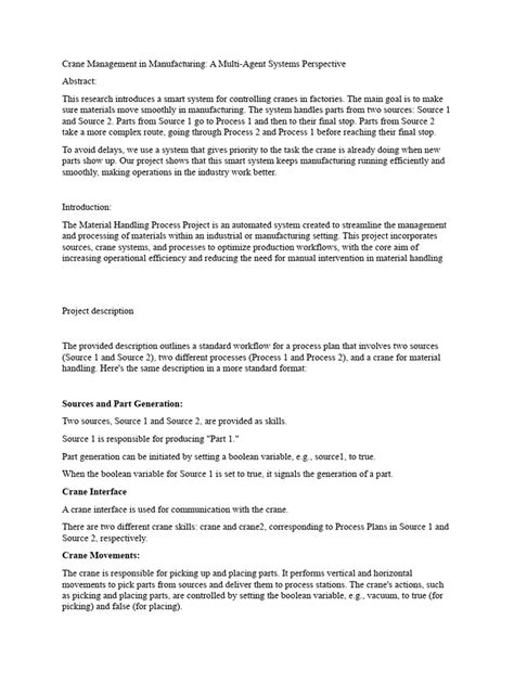 Crane Management In Manufacturing Pdf Privacy Distributed Computing