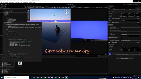 Crouch in unity. how you can crouch your third person character. - YouTube