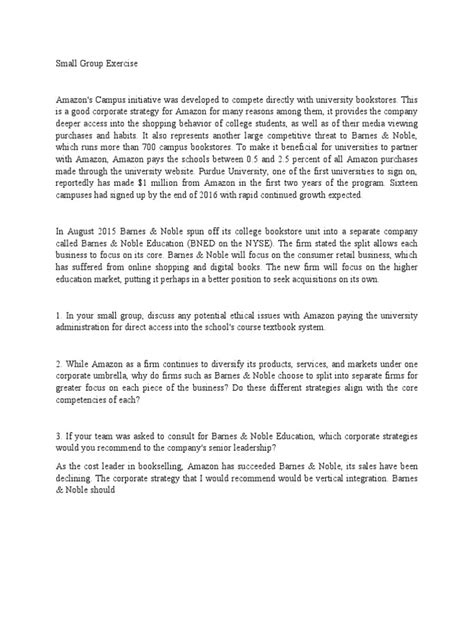 Small Group Exercise Pdf