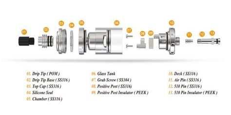 Amazier Mtl Rta Ambition Mods Atomizer Svapoebasta