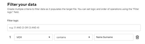 data shuttle upload uploads also rows that do not meet filter