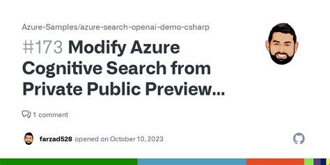 modify azure cognitive search from private public preview state · issue