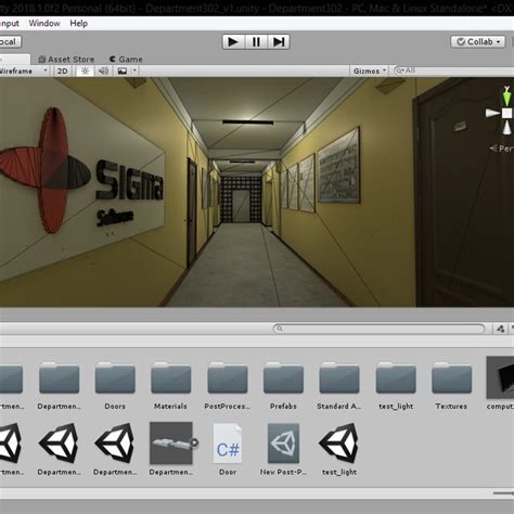 The Unity Environment Shaded Wireframe Grid Download Scientific Diagram