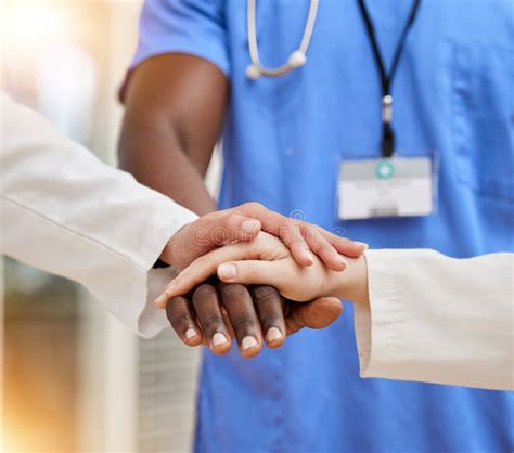 Healthcare Motivation And Hands Of Doctors For Support Partnership