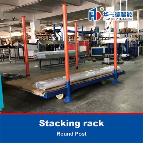 Round Post Foldable Stacking Rack Demountable Stacking Rack Stackable Rack