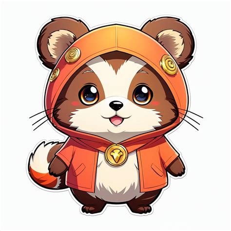 Tanuki Icon Illustration Close Up Stable Diffusion Online